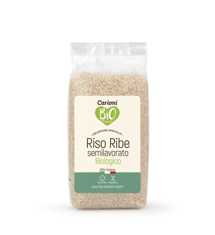RISO RIBE SEMILAVORATO BIO KG. 1 CARIONI BIO NATURA